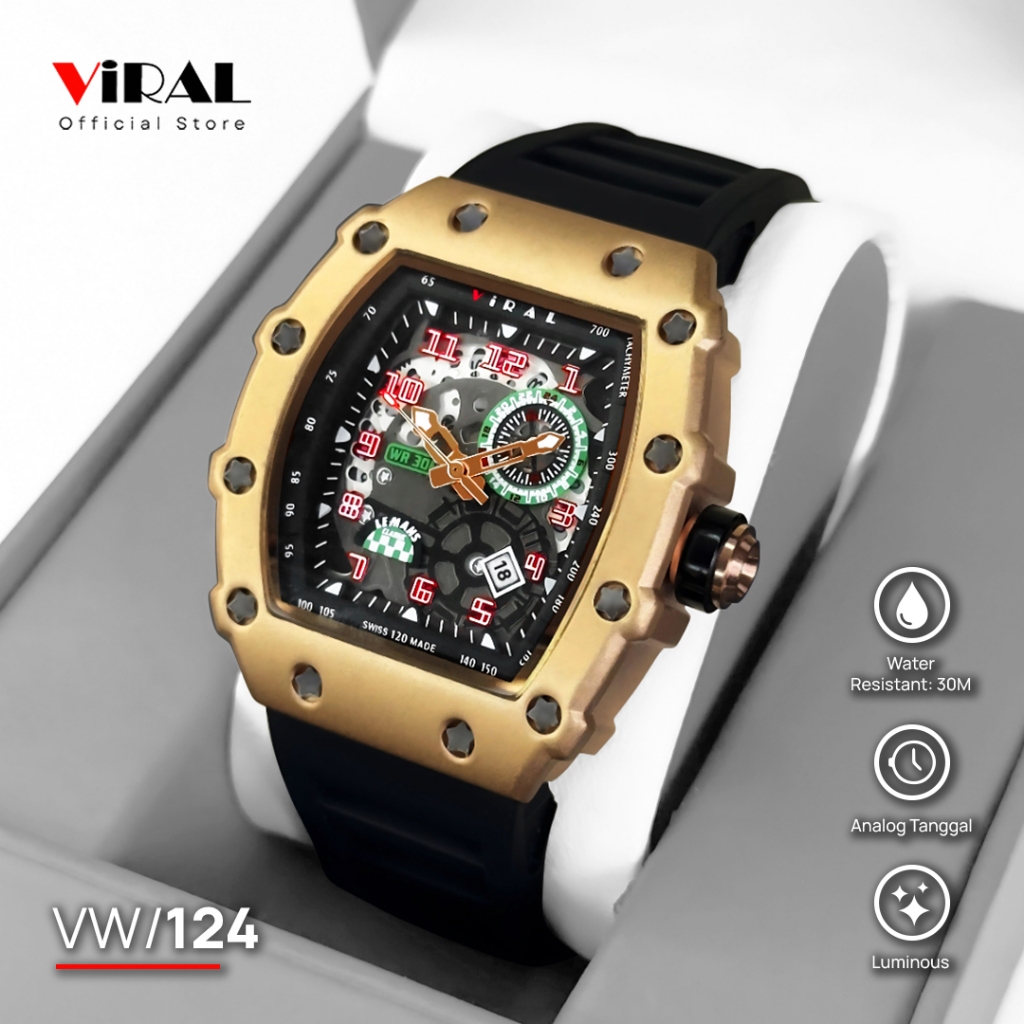 Jual ViRAL Watch - Jam Tangan Pria Japan Quality 124 Anti Air Water ...