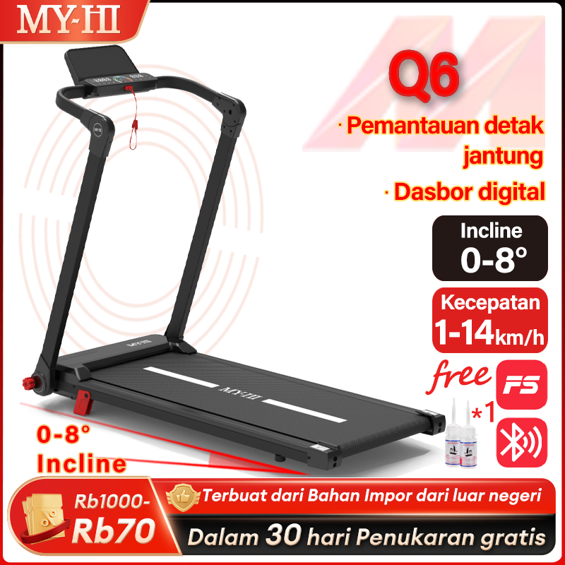 Jual MY-HI Treadmill Portable Q6 Dasbor digital Treadmill electric low ...