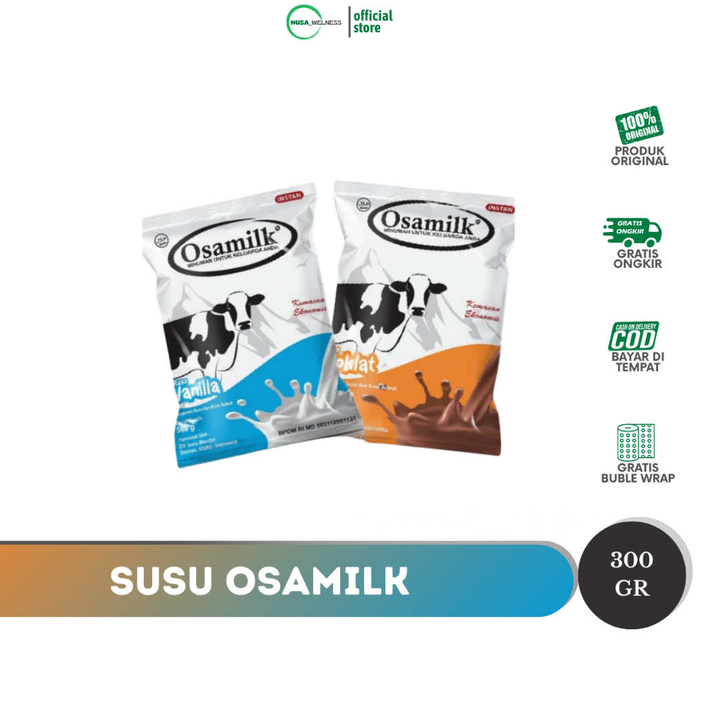 Jual OSAMILK 300 GRAM SUSU SAPI PENGGEMUK BADAN | bantu naikkan berat ...