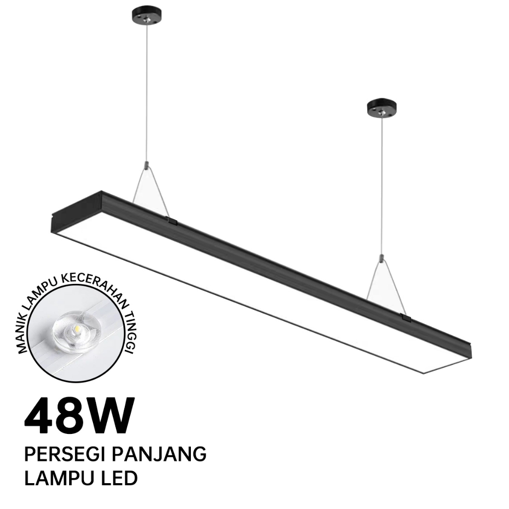 Jual Lampu LED Persegi Panjang 48W Tabung lampu putih super terang ...