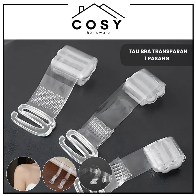 Jual COSY Tali Bra Transparan 1 Pasang Tali Bra Bening Set / Tali BH ...