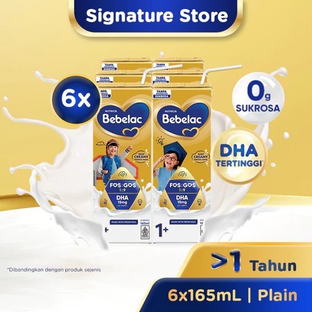 Jual [BARU] Bebelac Susu Formula Cair Rasa Plain 165ml x 6 | Shopee Indonesia