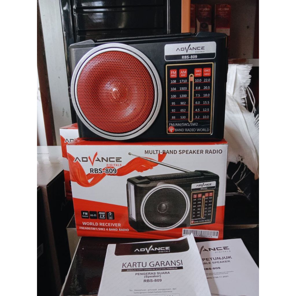 Jual Multi Band SPEAKER RADIO JADUL ANALOG ADVANCE RBS-809 +Baterai ...