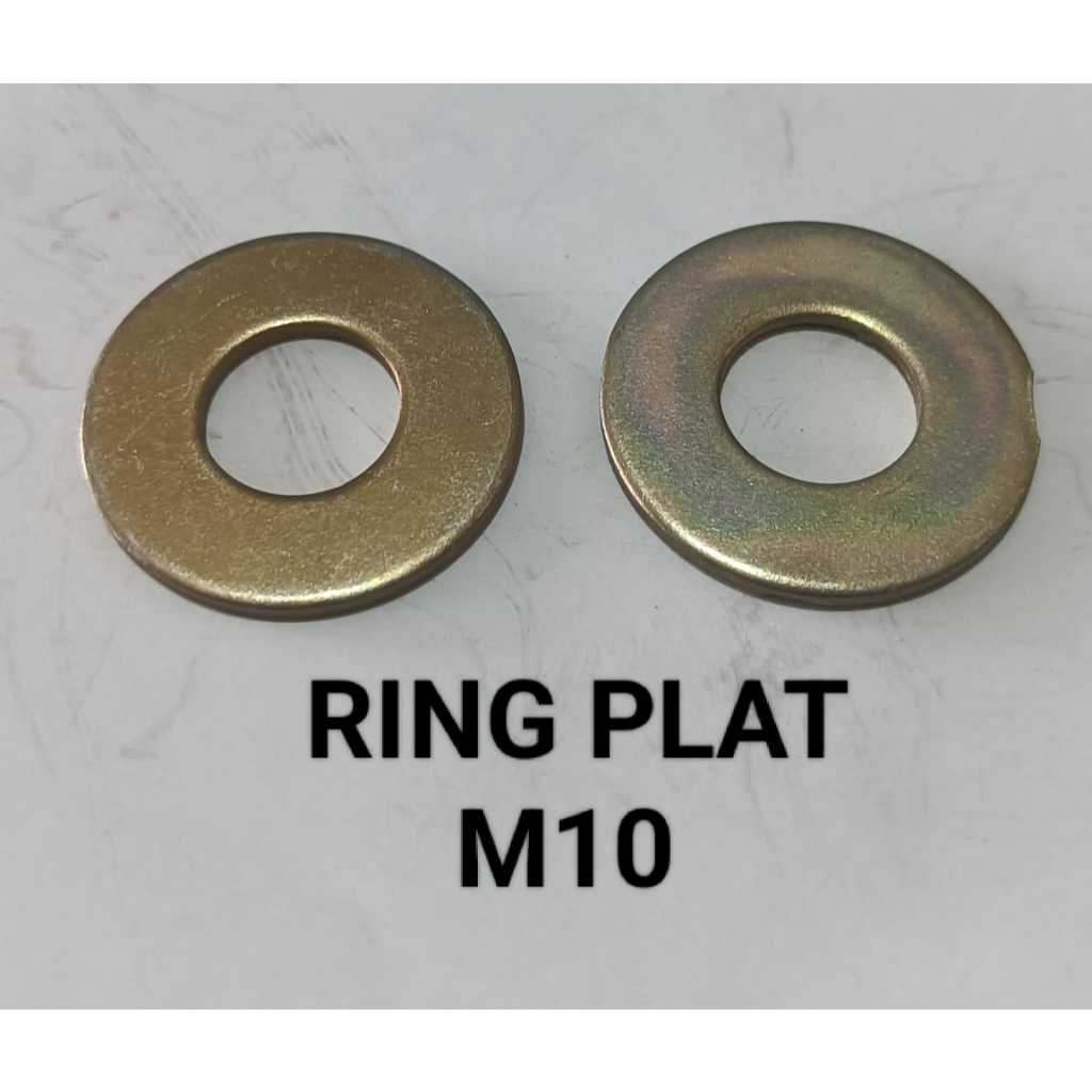 Jual RING PLAT M10 ISI 100 PCS ( UNTUK BAUT KUNCI 14 ) | Shopee Indonesia