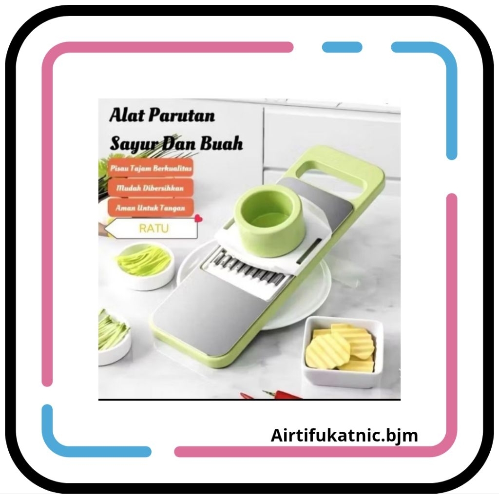 Jual Alat Parutan Sayur Dan Buah 8IN1 Vegetable Cutter Pemotong Premium ...