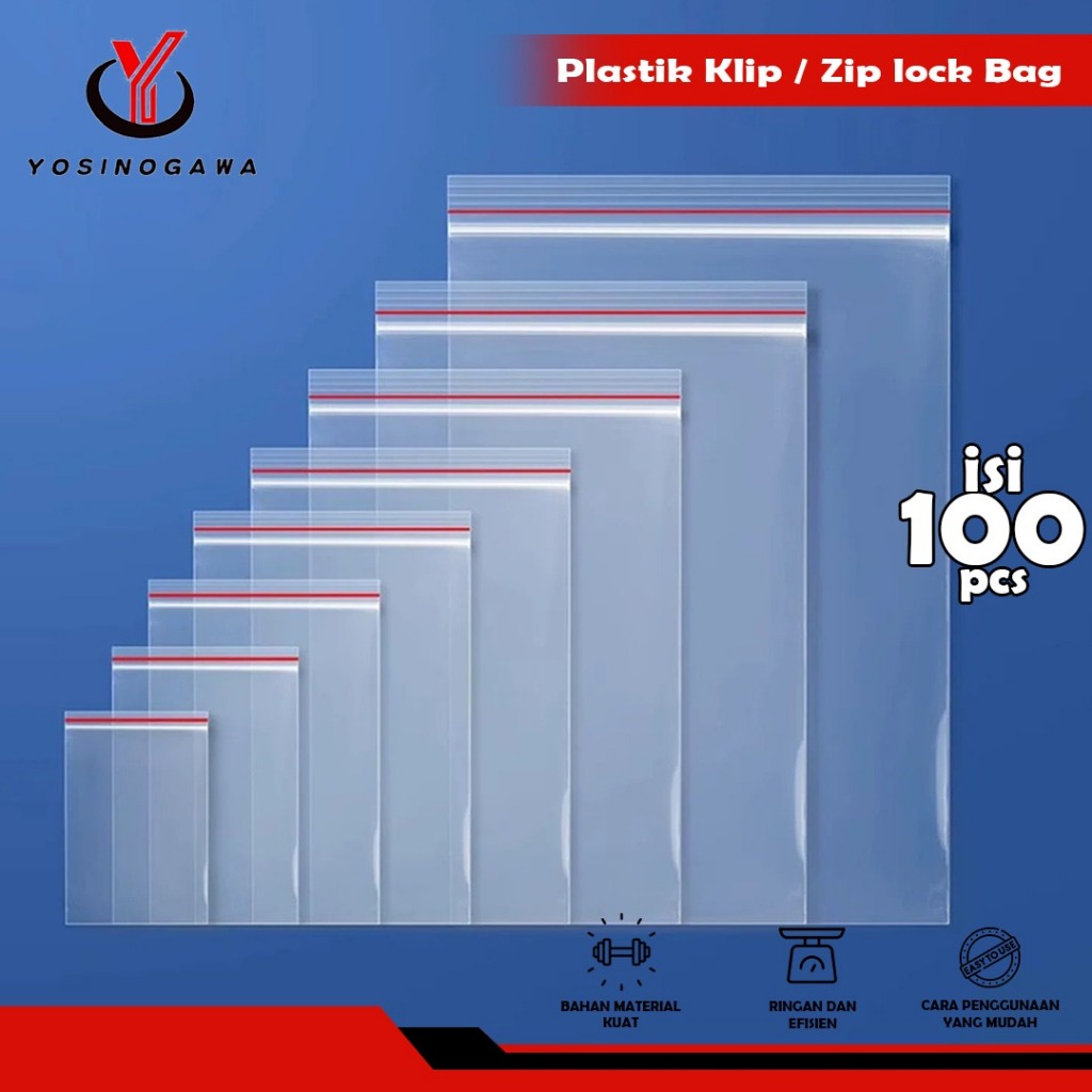 Jual Plastik Klip/Zip Lock Bag - YOSINOGAWA | Shopee Indonesia