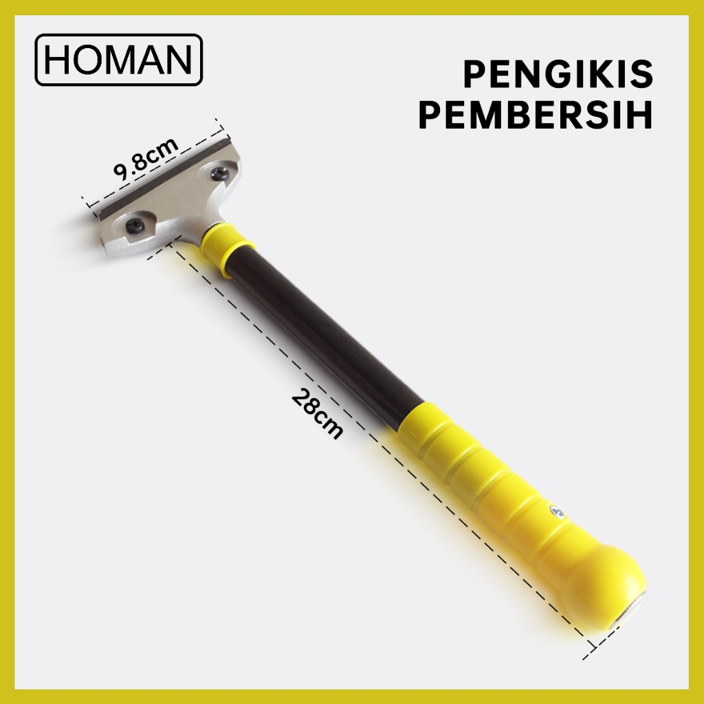 Jual Pengikis Pembersih Cat Kaca Dinding 32cm Gagang Besi Kualitas Baik ...