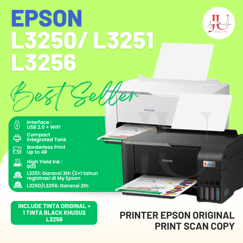 Jual Printer Epson L3210 L3216 Print Scan Copy / L3250 L3251 Wifi All In One Print Scan Copy Ink ...