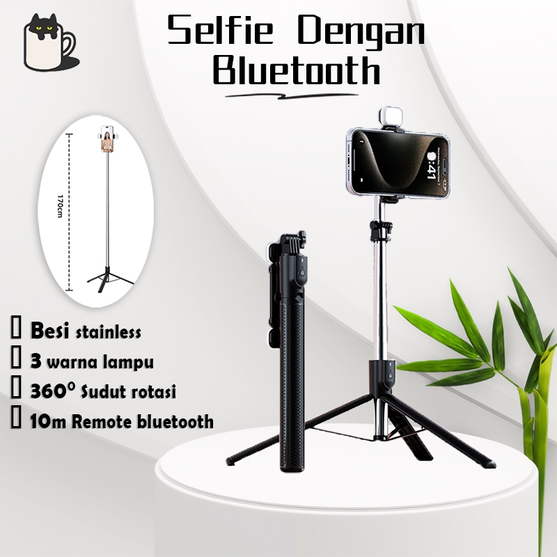Jual Tripod Hp Besi 1.7 Meter Premium 360 Rotasi Remote Selfie Tas ...