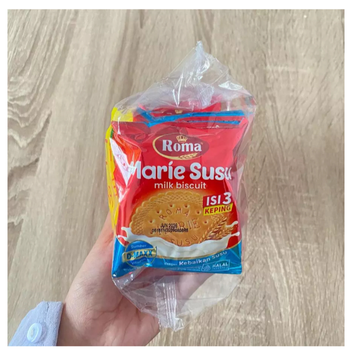Jual BISKUIT ROMA MARIE SUSU 16,5 GR 1 RENCENG ISI 10 + 1 SACHET ...
