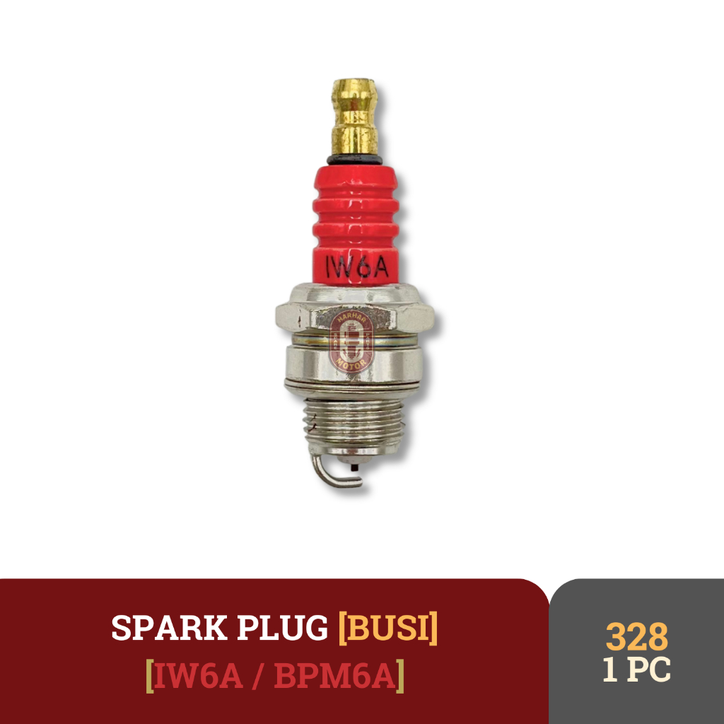 Jual SPARK PLUG BUSI BPM6A IW6A MESIN POTONG RUMPUT CHAINSAW SPRAYER 2 TAK | Shopee Indonesia