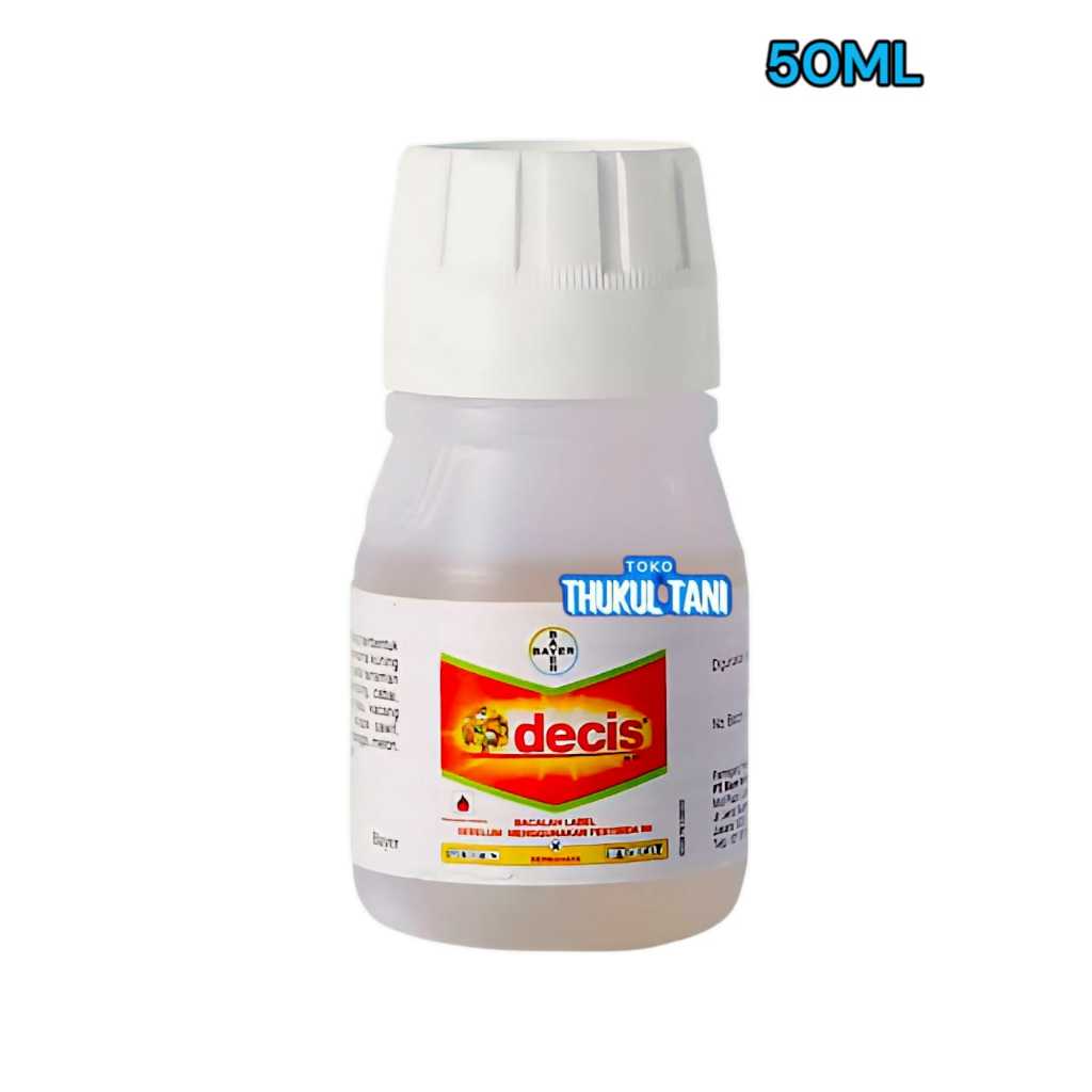 Jual Decis 50 ML 25 EC Insektisida Kontak Pembasmi Hama Ulat Serangga ...