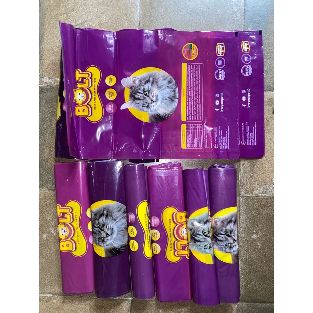 Jual plastik kemasan pakan kucing bold ungu (ikan tuna) | Shopee Indonesia