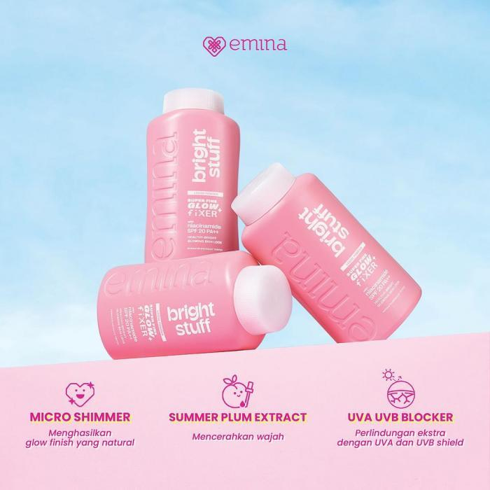 Jual EMINA LOOSE POWDER SUPER FINE GLOW FIXER 55GR | Shopee Indonesia
