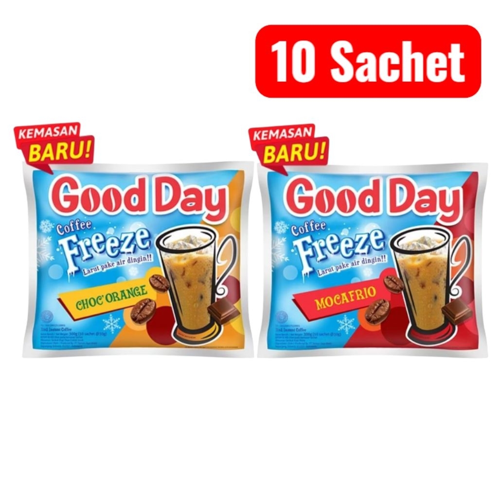 Jual Good Day Freeze Mocafrio dan Choc Orange renceng | Shopee Indonesia