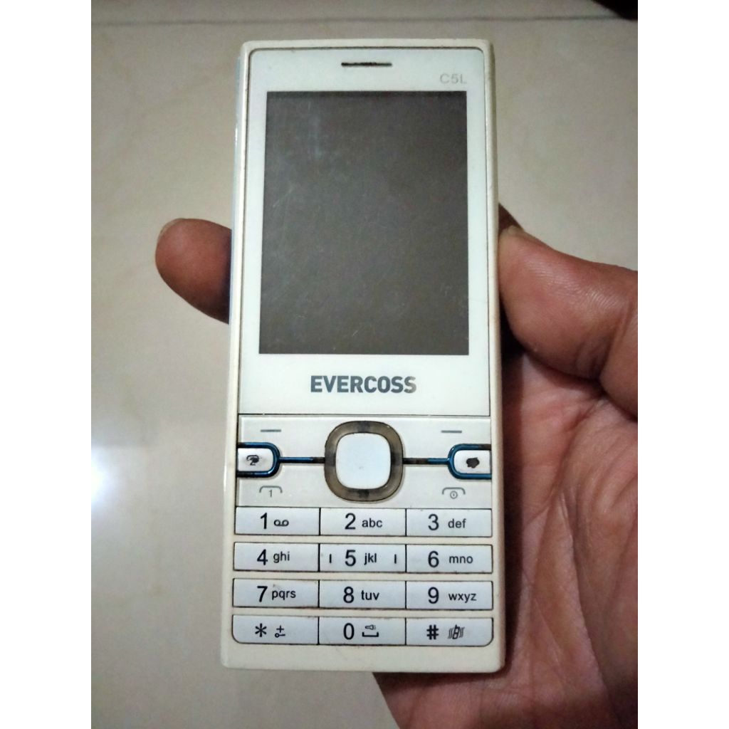 Jual Evercoss C5L White Blue Original Bahan Gambling Jadul Langka Unik ...