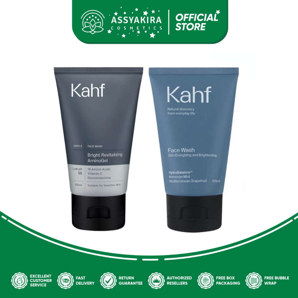 Jual Kahf Bright Revitalizing AminoGel Face Wash | Kahf Skin Energizing ...