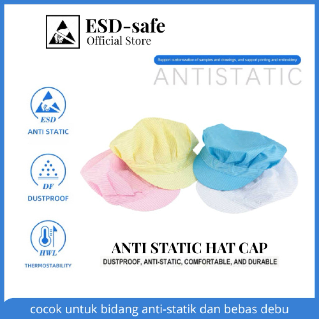 Jual Topi Antistatic For Cleanroom Hat Cap Anti statis | Shopee Indonesia