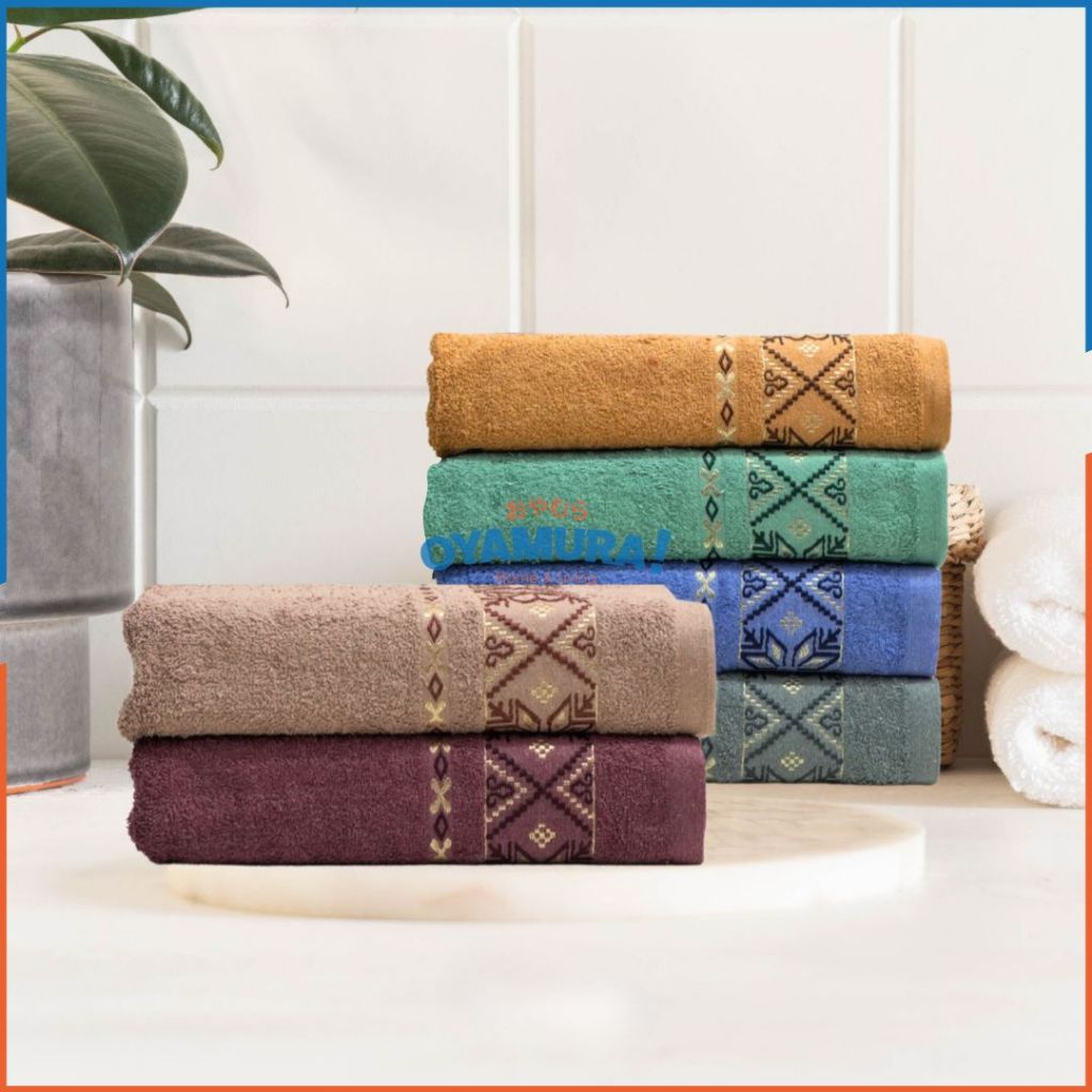 Jual Handuk Mandi Katun Travel Ohanna Ukuran 50x100 cm - Bahan Katun ...