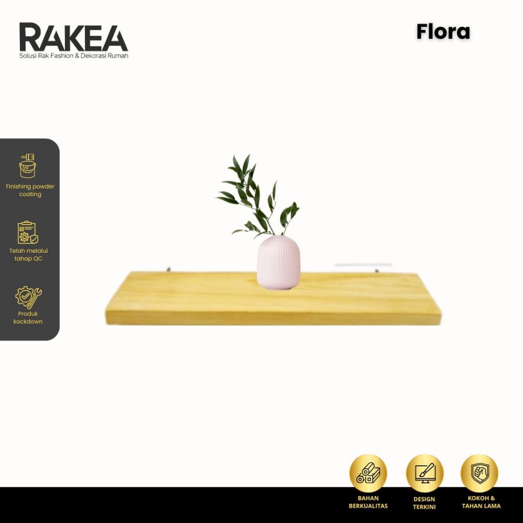 Jual FLORA - ambalan kayu pinus murah - rak dinding dekorasi / hiasan ...