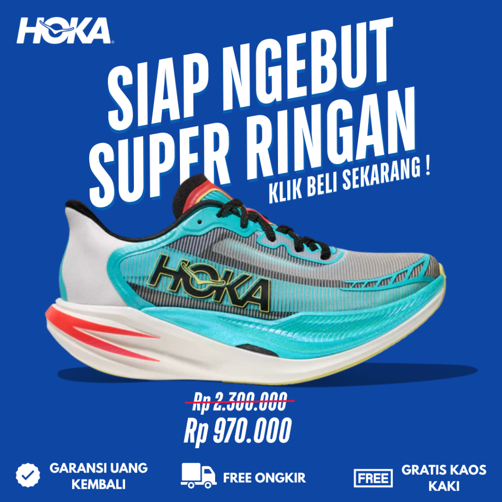 Jual H0KA Cielo X1 2.0 Mens Running Shoes - Frost / Black | Shopee ...