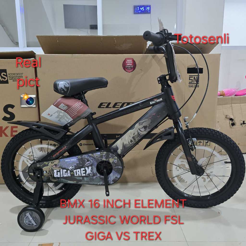 Jual SEPEDA ANAK BMX 16 BY ELEMENT JURASSIC WORLD FSL GIGA VX TREX ...