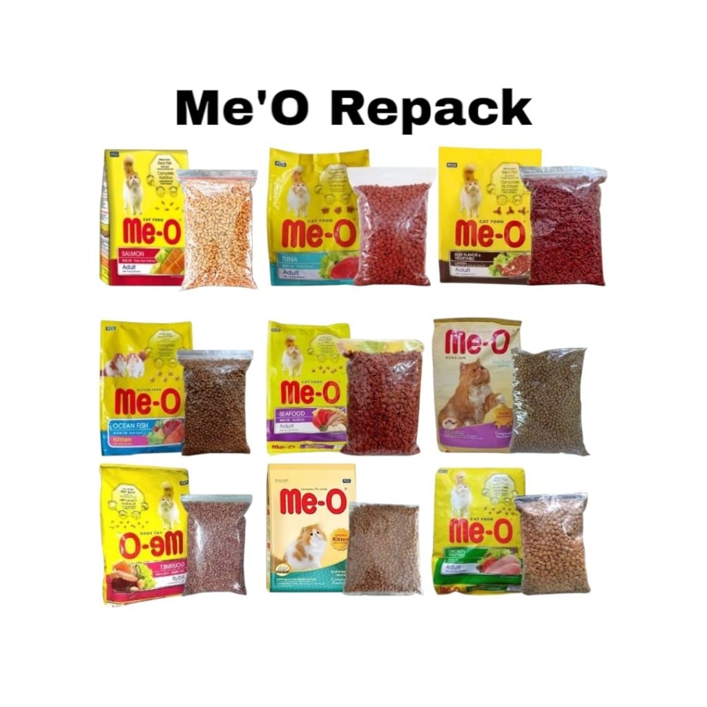 Jual Makanan Kucing Kering Me'o Repack 1kg Meo Adult Meo Kitten Ocean ...