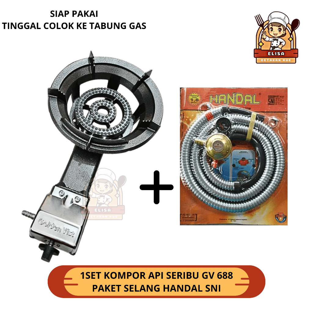 Jual Kompor Gas Cor Api Seribu Catering Stove type GV-688 Diameter ...