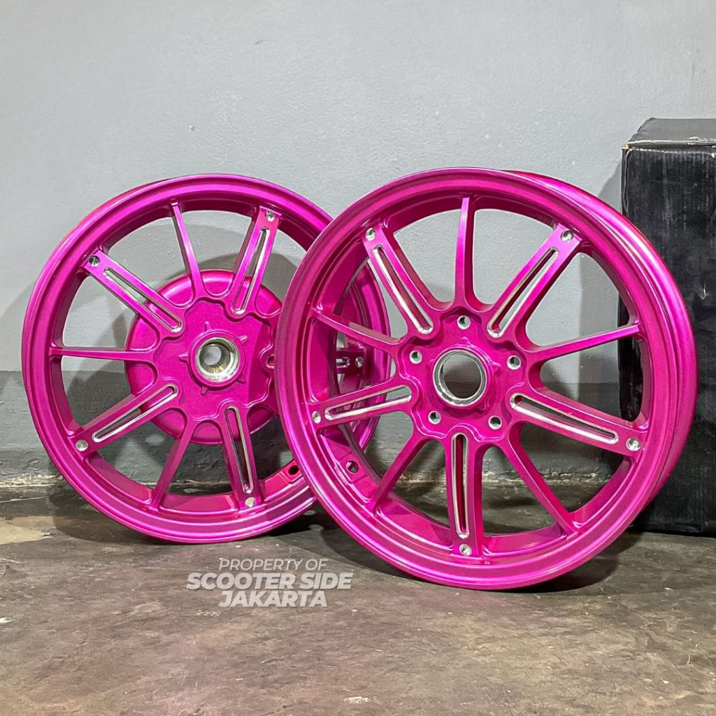 Jual Velg Mdl Marus DRAG PINK Front & Rear Vespa Sprint Primavera S LX ...