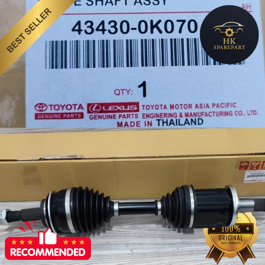 Jual CV JOINT ASSY/DRIVE SHAFT ASSY HILUX REVO - FORTUNER VRZ 43430 ...