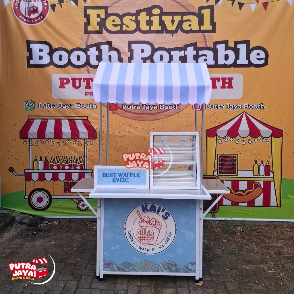 Jual Booth Portable Bahan Putih + Etalase | Shopee Indonesia