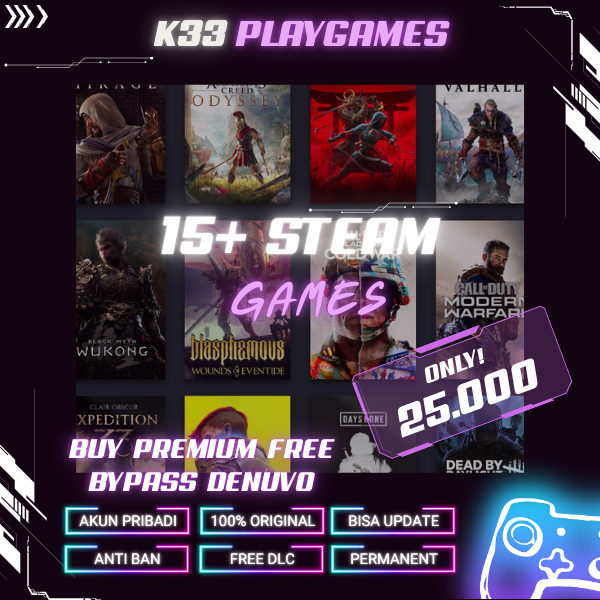 Jual 15+ Game Steam Library Request - Tools Inject PC SteamDeck ...