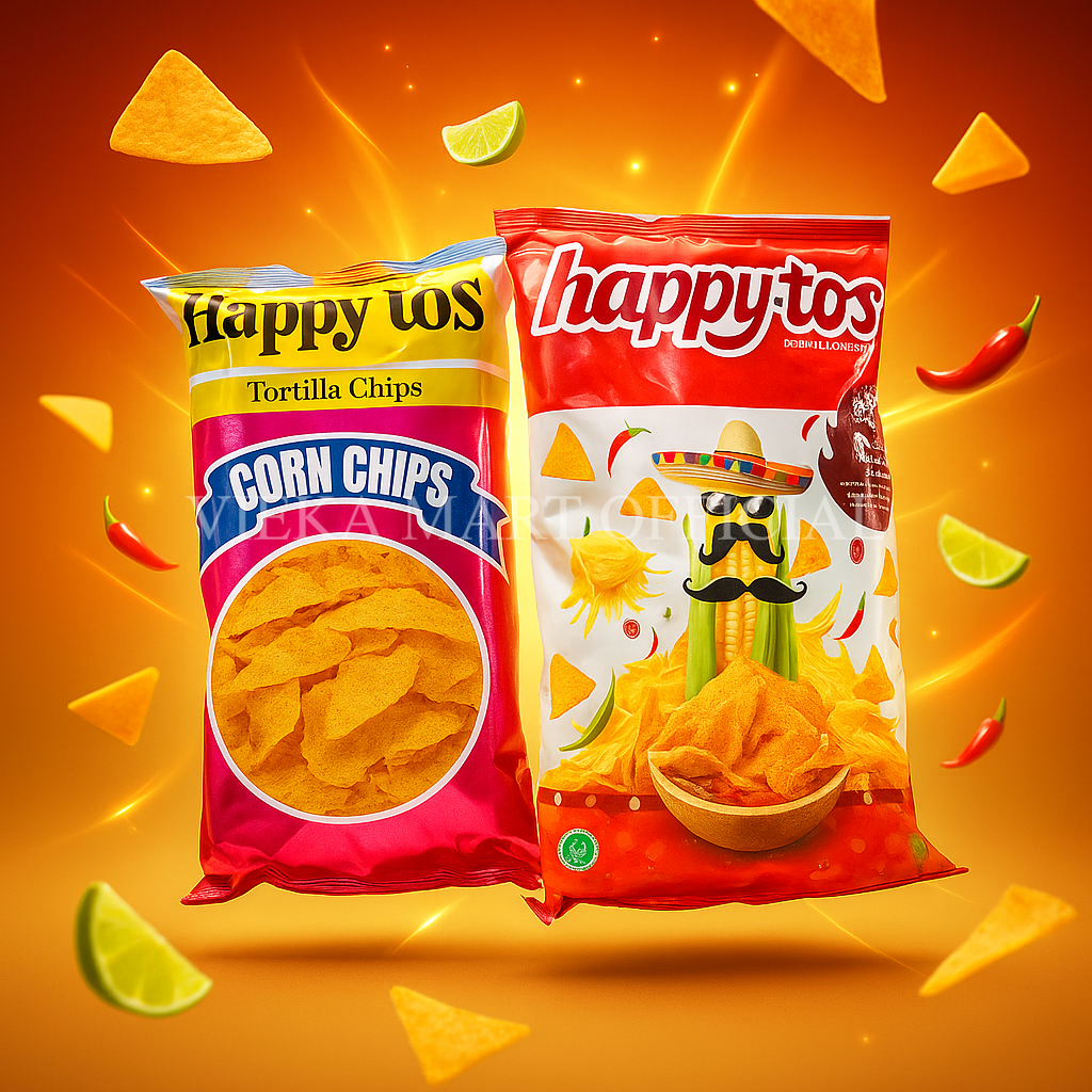 Jual Happy Tos Chips 140gr Enak dan Gurih | Shopee Indonesia