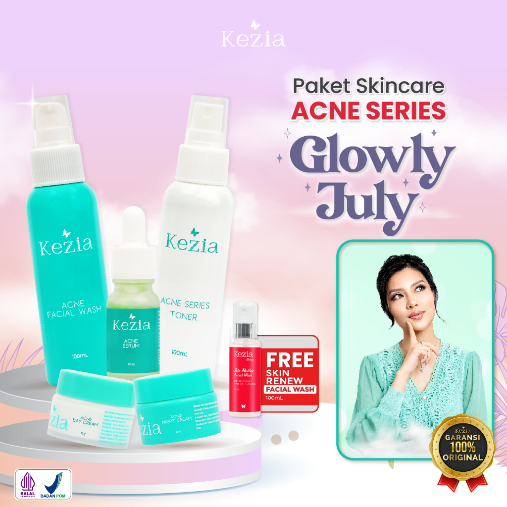 Jual (KEZIA) Beauty ACNE PACKAGE SERIES - Paket Jerawat untuk Oily Skin(FREE 1 FACIAL WASH SKIN ...