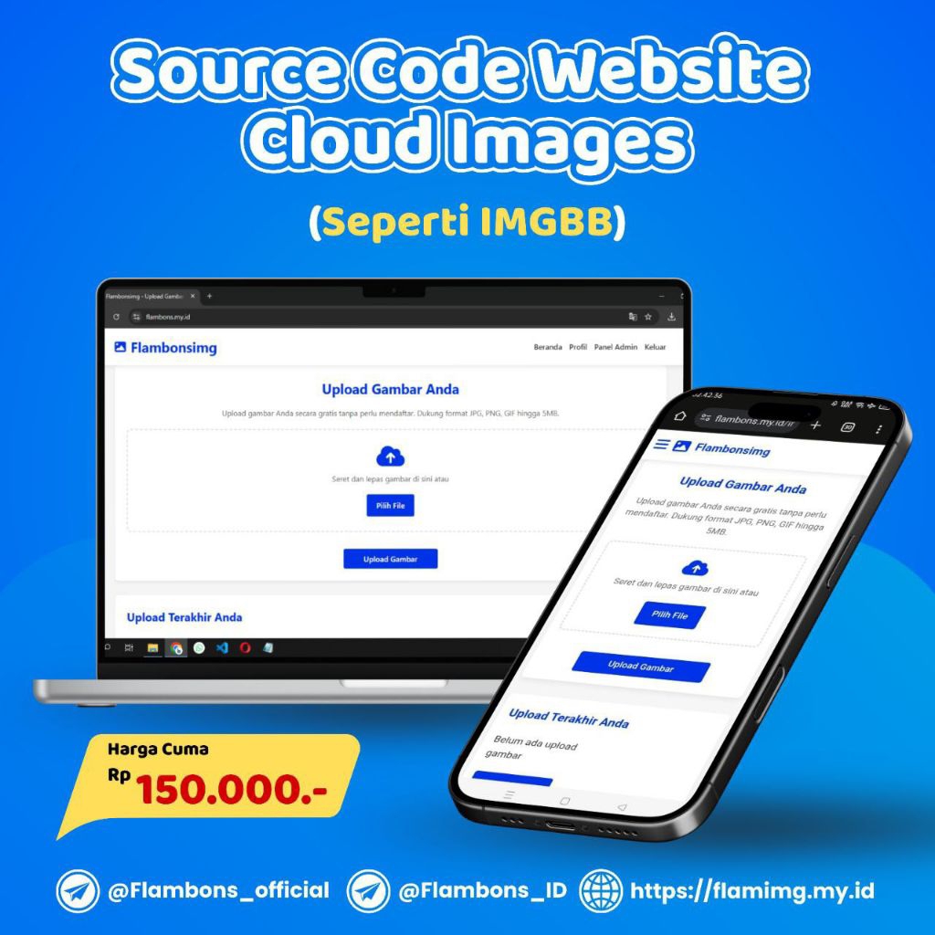 Jual Source Code Website Cloud Images (Penyimpanan Gambar Online ...