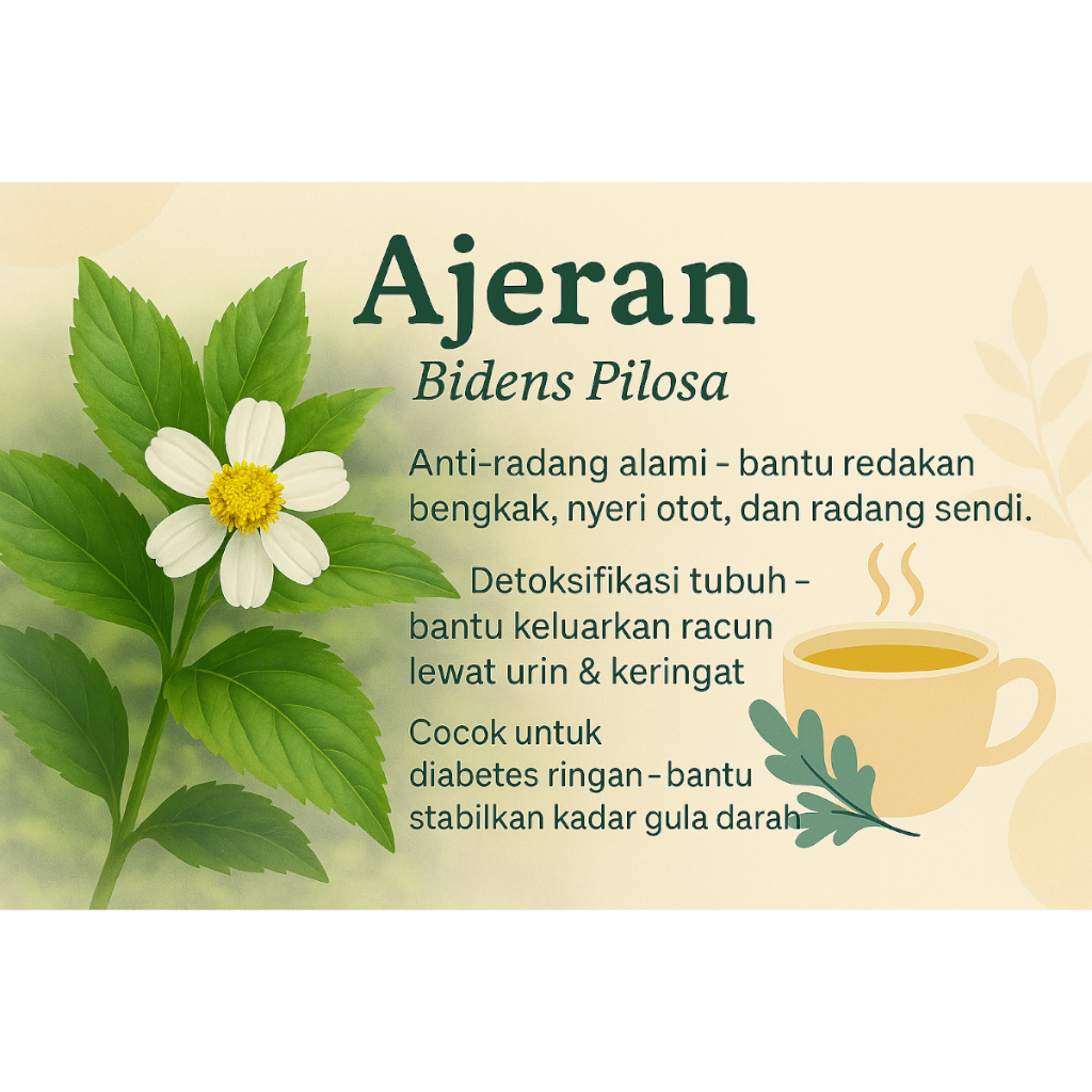 Jual Daun Ajeran Hareuga Ketul Kebo Bidens Pilosa Detoks Alami ...