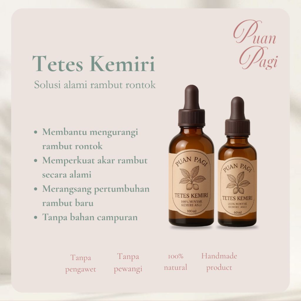 Jual Tetes Kemiri | Minyak Kemiri 100% Murni Perawatan Rambut Rontok ...