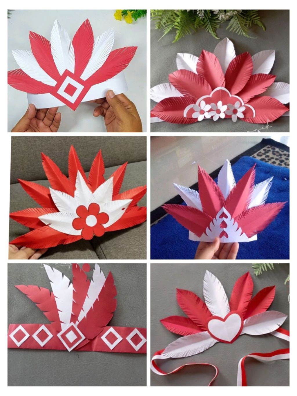 Jual Ready Bando Karnaval dari Karton, Topi Karnaval, bendera merah ...