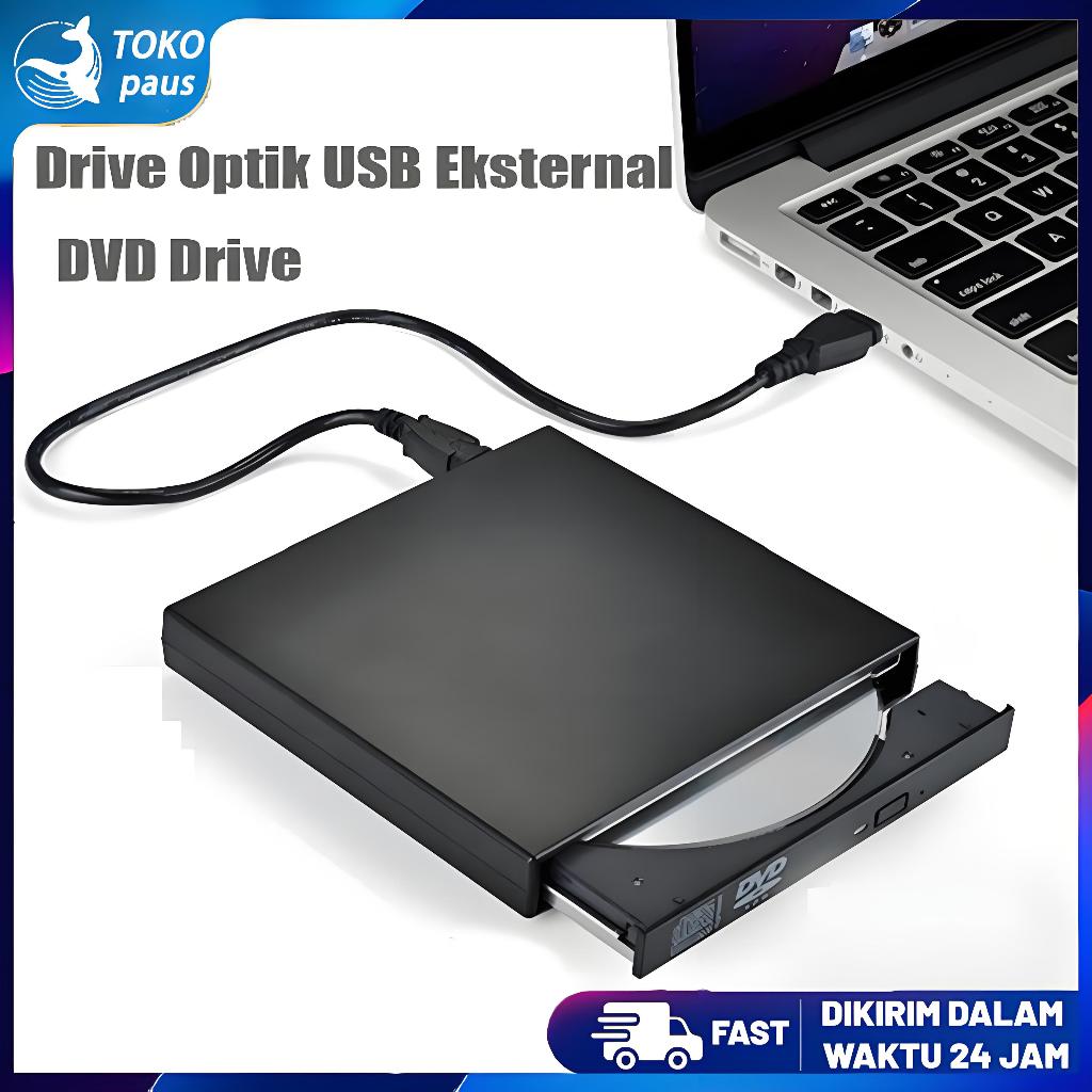 Jual USB DVD ROM External Slim Optical VCD USB2.0 external laptop ...