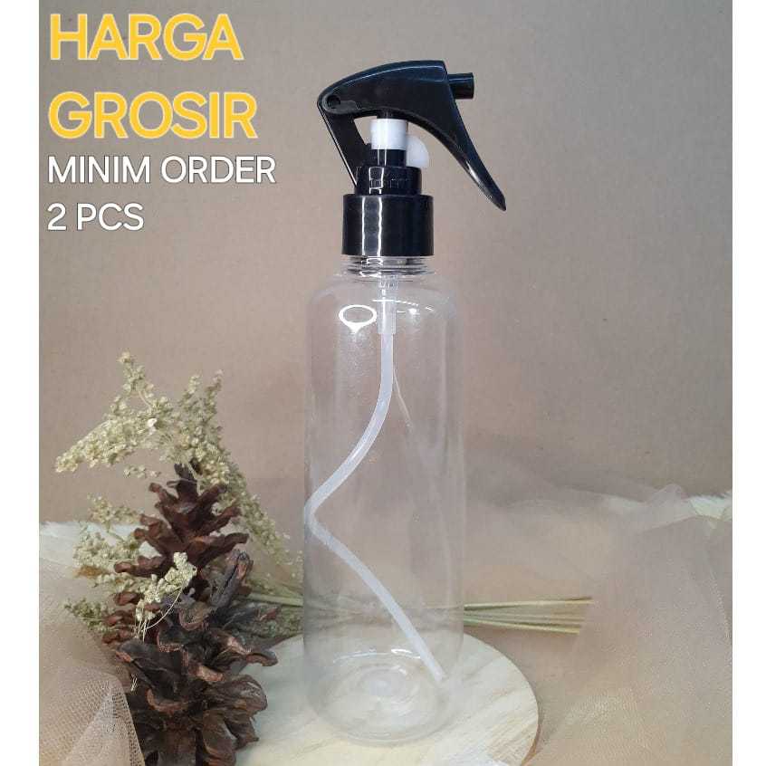 Jual Botol Plastik PET 250ml BR Bening Tutup Semprot Spray Kisspray Trigger Burung - SERBAGUNA ...