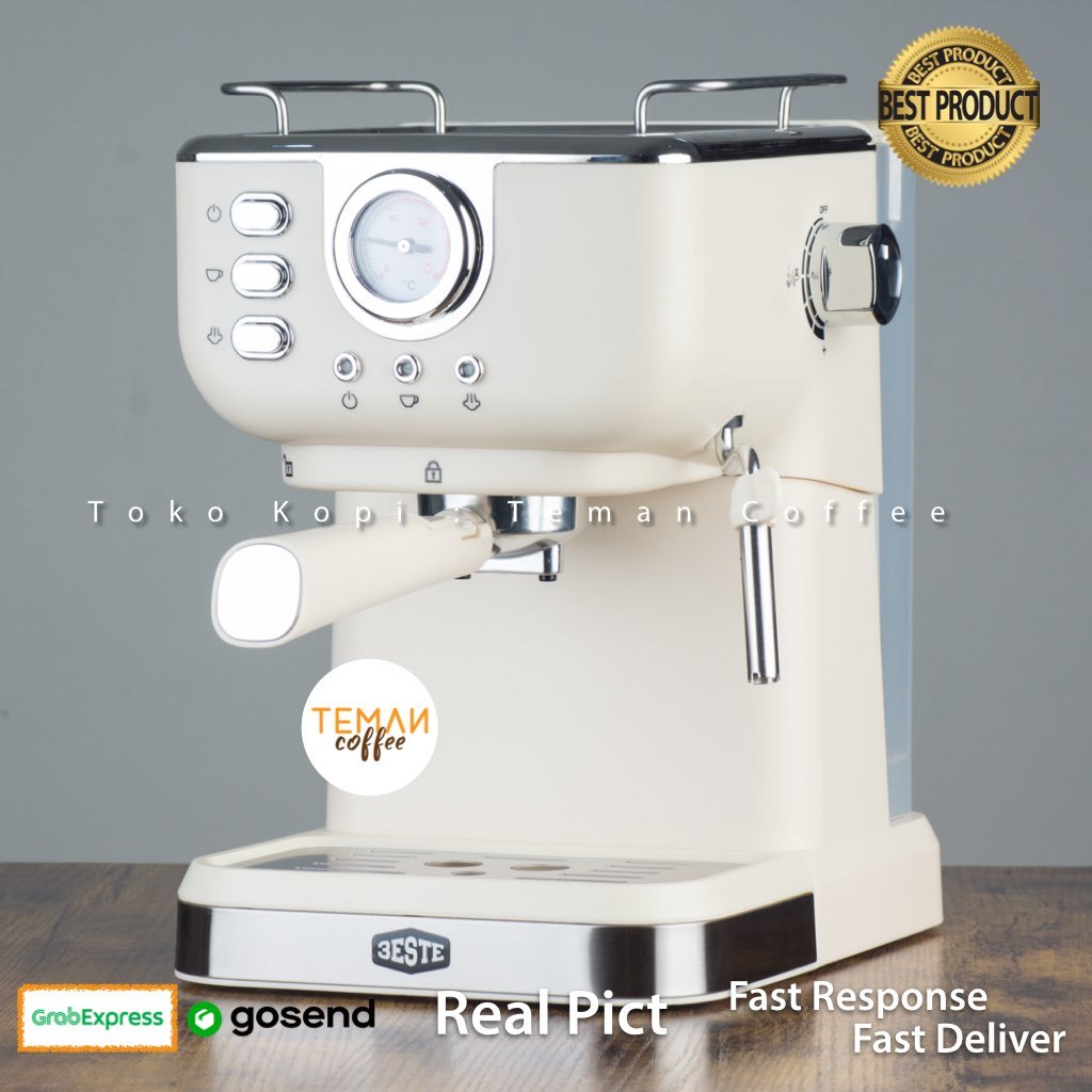 Jual 3ESTE Mesin Kopi Espresso Coffee Maker Frothing 20 Bar 850W 1.8L - CM3120 - White | Shopee ...