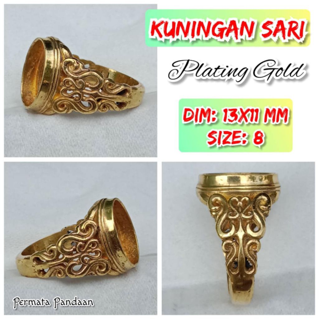 Jual emban batu akik dan permata Kuningan sari.14 | Shopee Indonesia