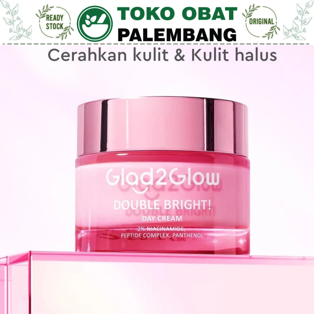Jual GLAD2GLOW DOUBLE BRIGHT! DAY CREAM 30ML TONE UP CREAM G2G KRIM PAGI GLAD 2 GLOW BRIGHT SKIN ...