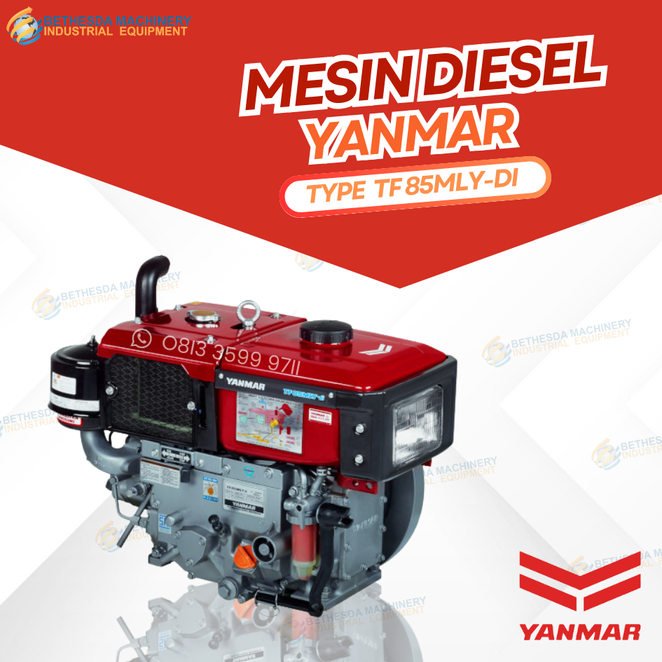 Jual Mesin Penggerak / Diesel Engine 8,5HP TF 85 MLYS YANMAR 8.5 HP / 8 ...