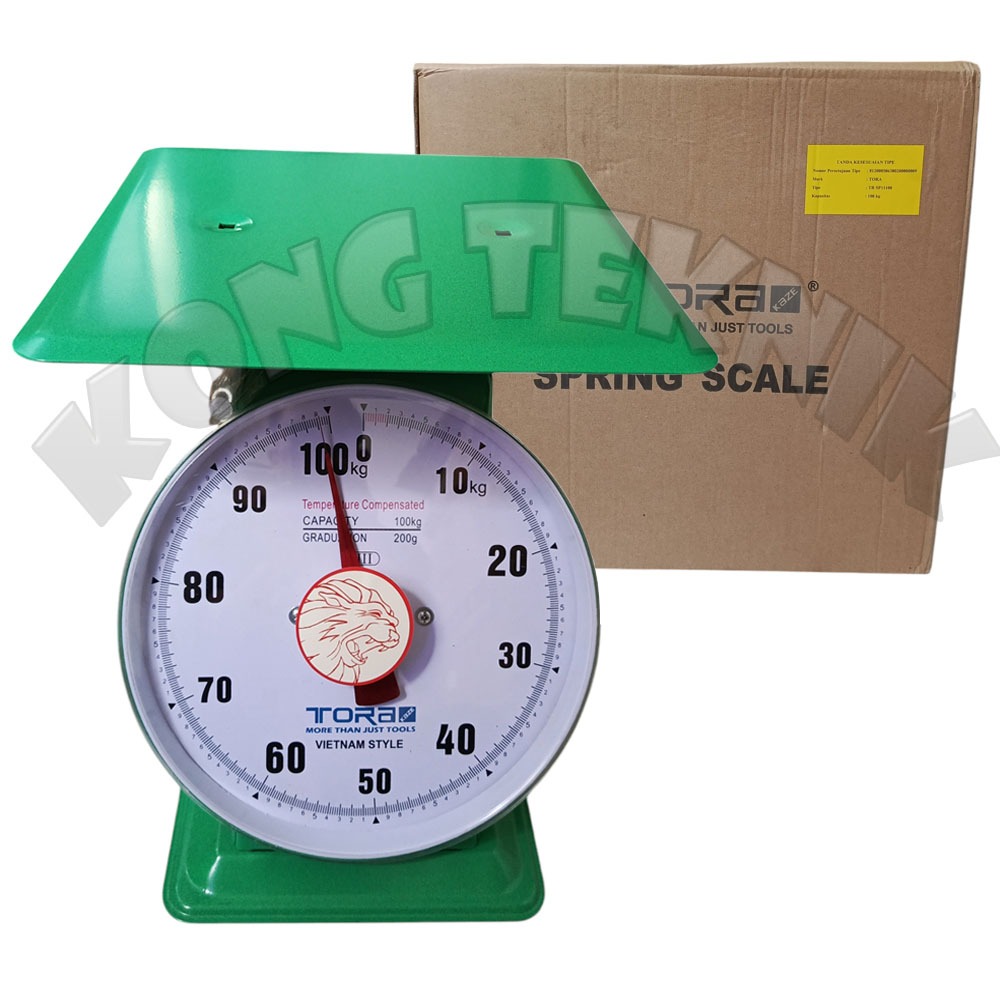 Jual TORA Timbangan Duduk Pegas Jarum Manual 100 Kg Model Vietnam New - Spring Scale Vietnam ...