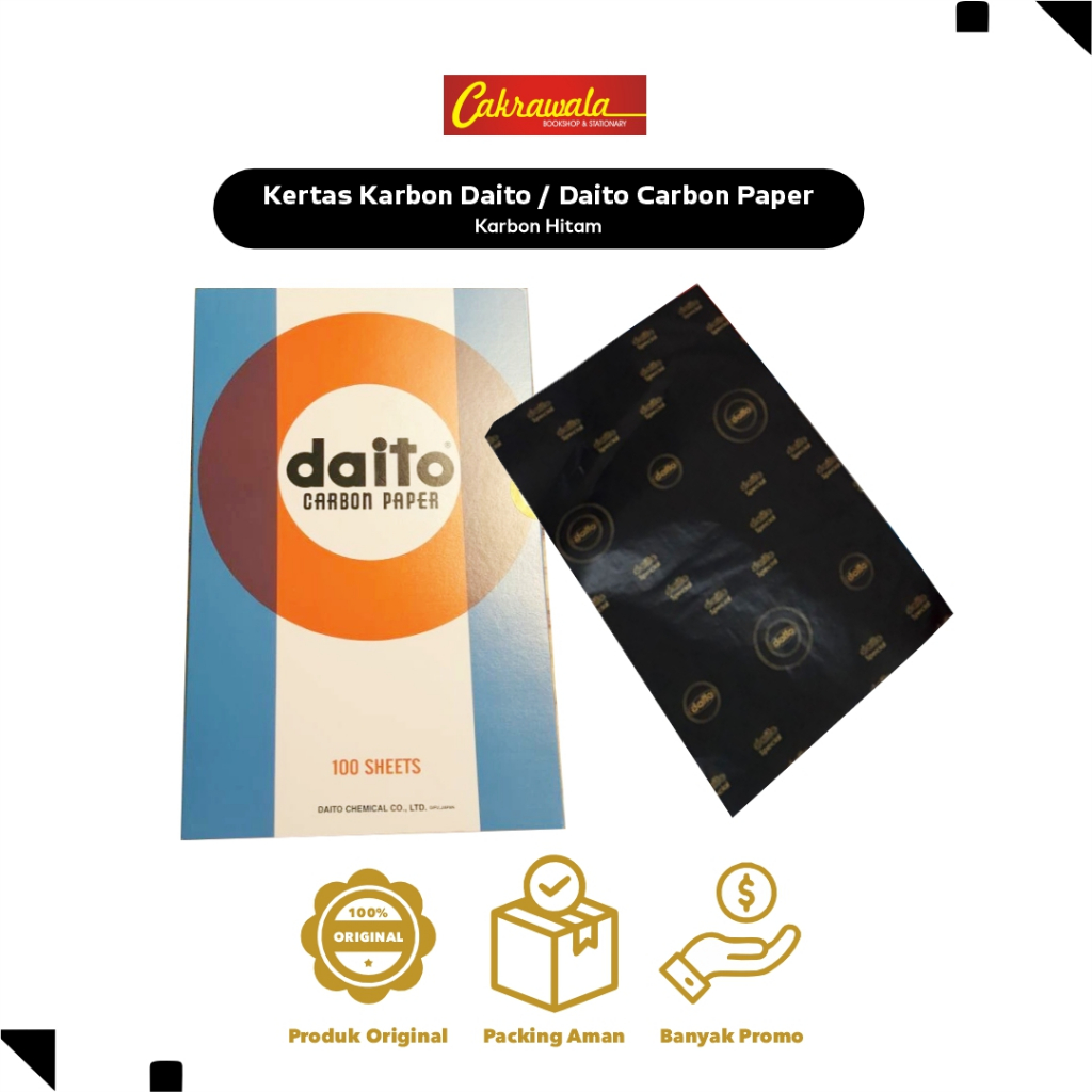 Jual DAITO Carbon Paper | Kertas Karbon Hitam | Carbon Manual | ATK ...