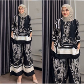 Jual Tania Setelan Terbaru Kekinian JUMBO Setelan Celana Kulot Panjang ...