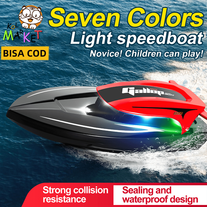 Jual 20Km/Jam RC Perahu Balap Kecepatan Tinggi Speedboat Remote Control ...