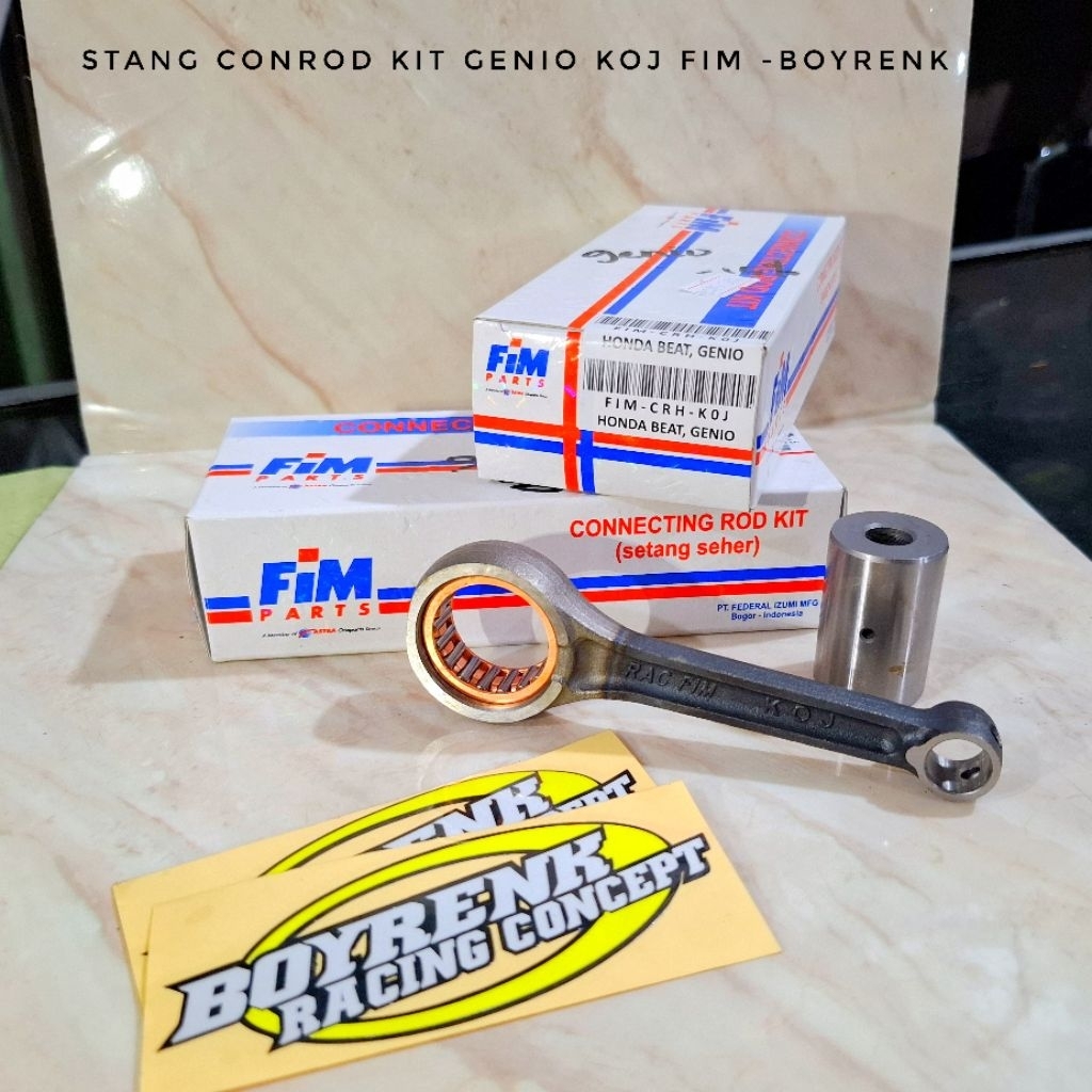 Jual STANG SEHER BATANG PISTON CONROD KIT GENIO | BEAT DELUXE KOJ FIM ...