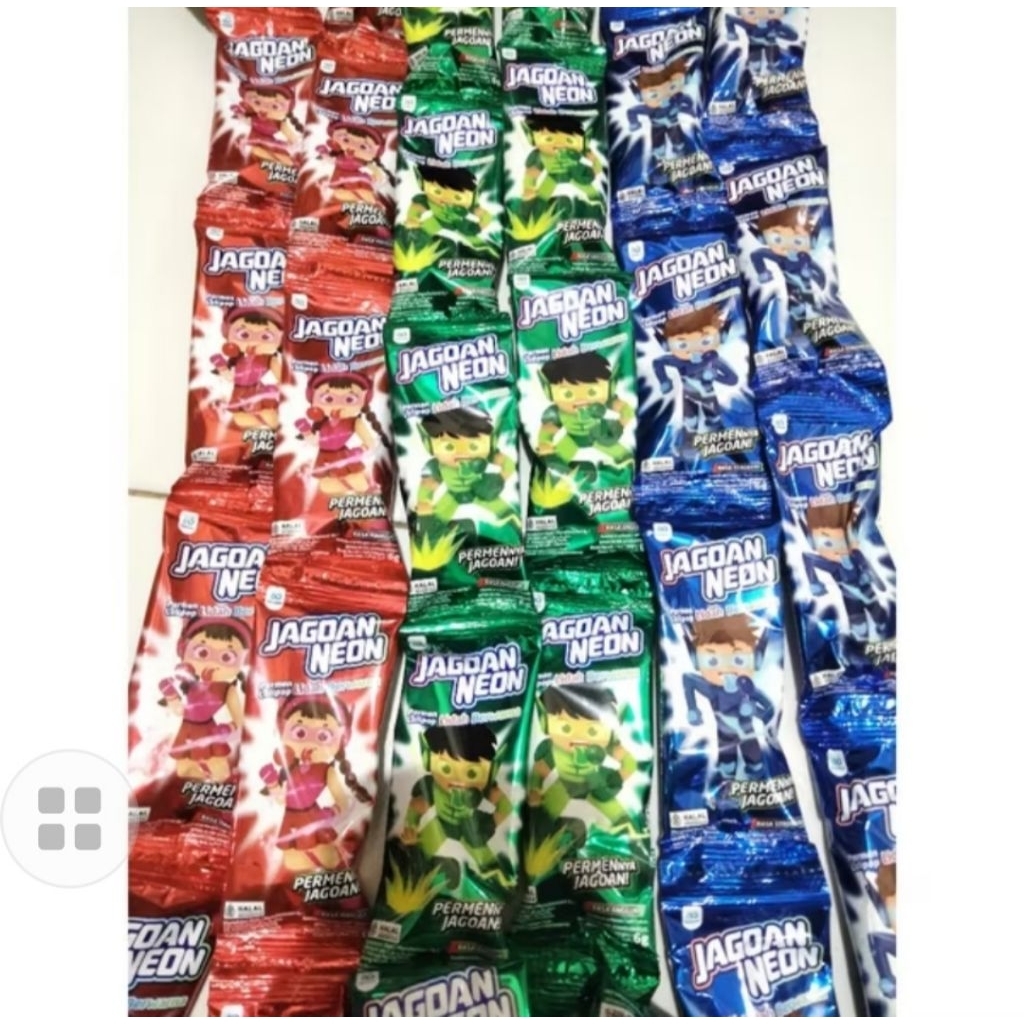 Jual JAGOAN NEON PERMEN LOLIPOP RENCENG ISI 30PCS | Shopee Indonesia